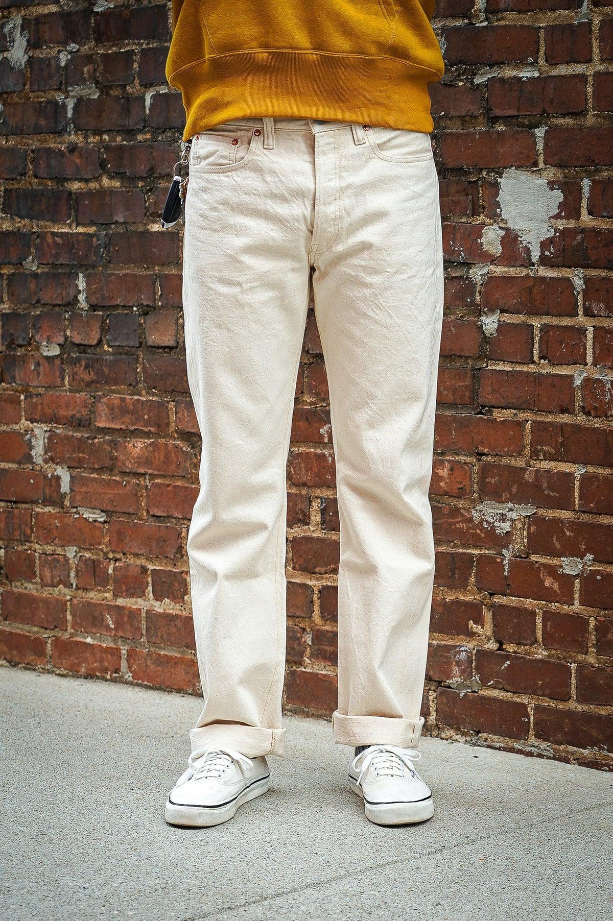 Fullcount 1108EC - Ecru Selvedge Slim Straight | Guilty Party