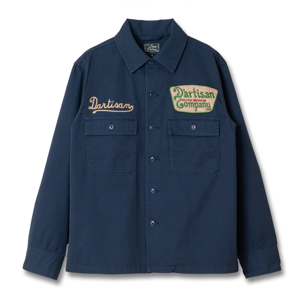 Studio D'Artisan 5733 Embroidered Work Shirt - Navy – Guilty Party