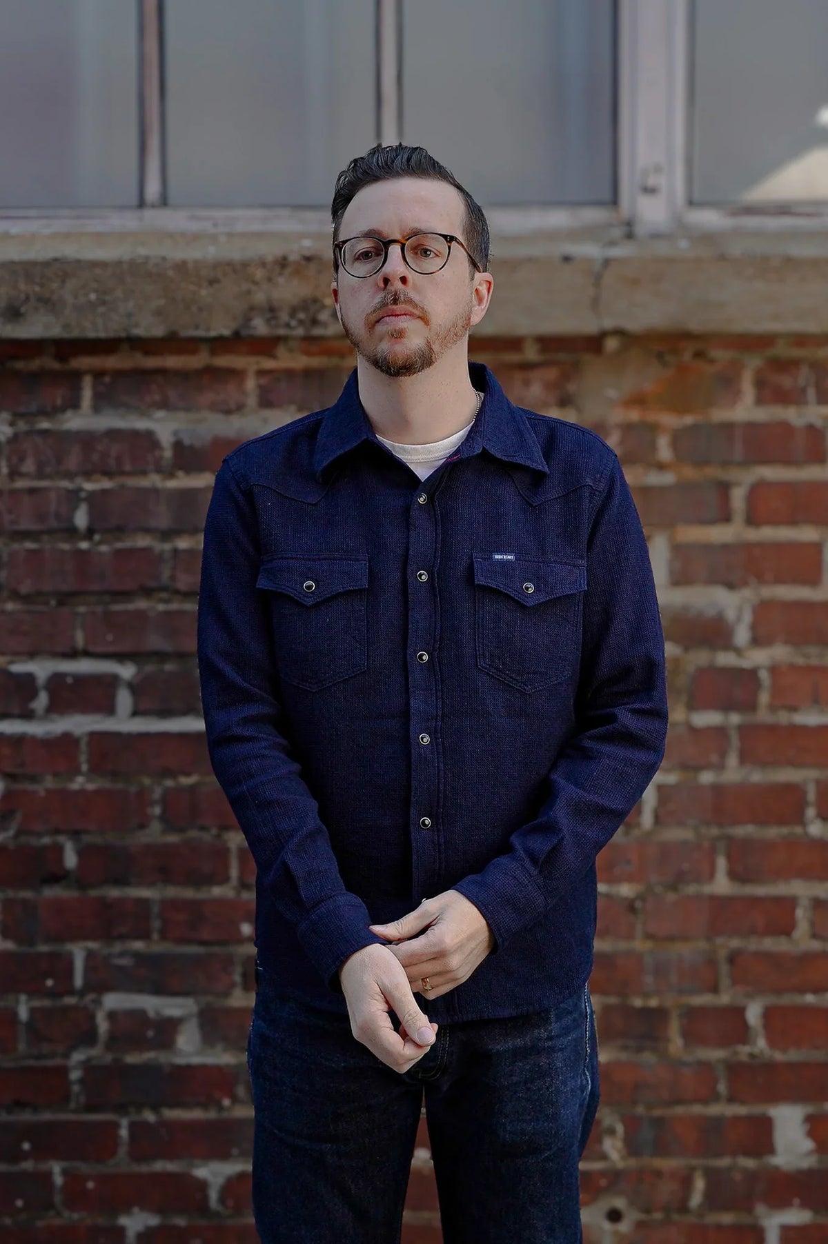 Iron Heart IHSH-413-IND 5oz Selvedge Dobby Cloth Western Shirt - Indig ...