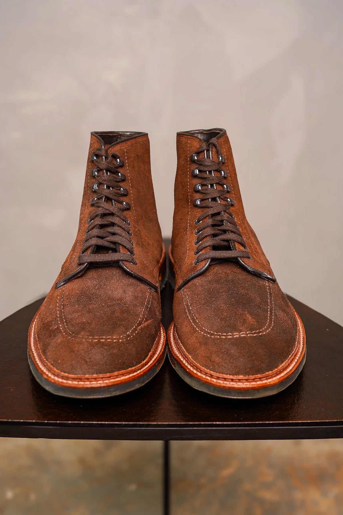 Alden 4015HC Moc Toe Boot - Reverse Tobacco Chamois – Guilty Party