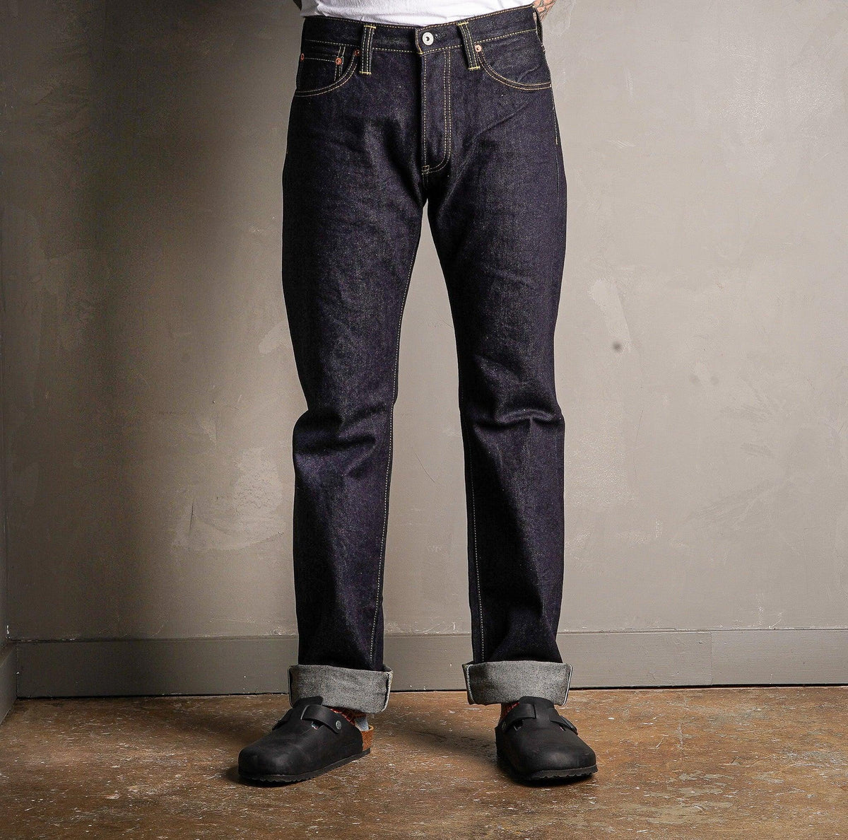 Iron Heart IH-634S-142 14oz Selvedge Denim Straight Cut Jeans - Indigo ...