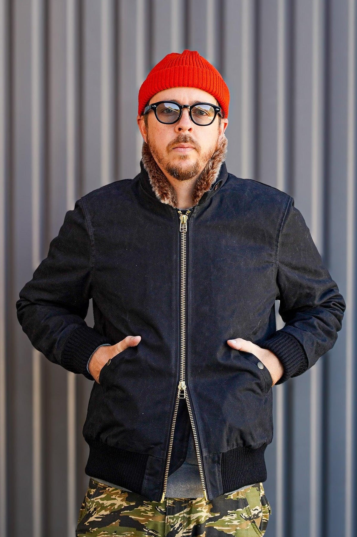 Dehen 1920 Waxed Canvas Flyers Club Jacket - Black/Kodiak – Guilty Party